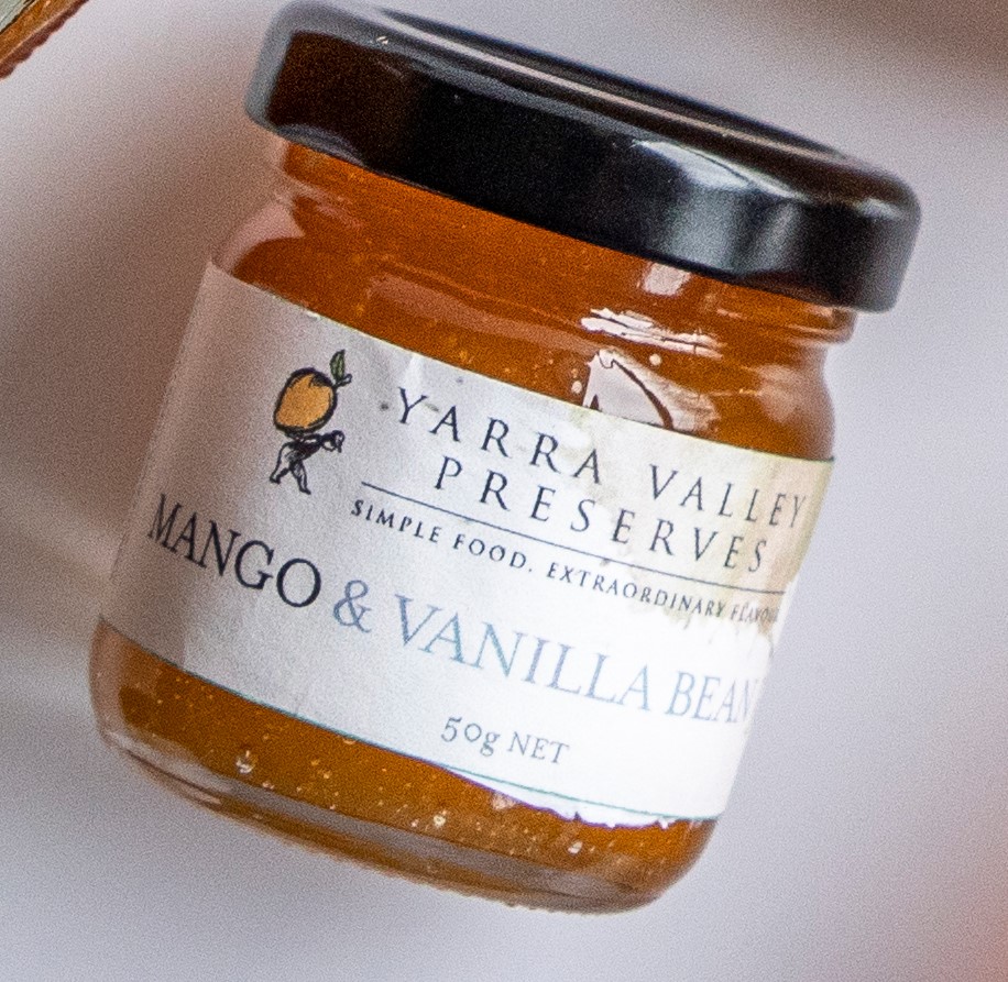 Mango & Vanilla Bean Jam 50g | Yarra Valley Gourmet Foods